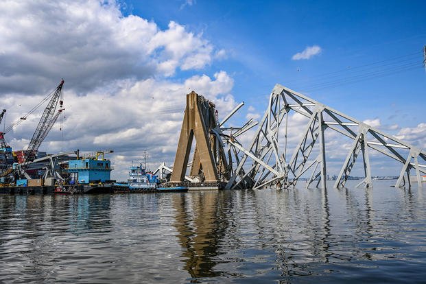 Divers, Engineers Plan to Remove Key Bridge Remnants Using Giant ...